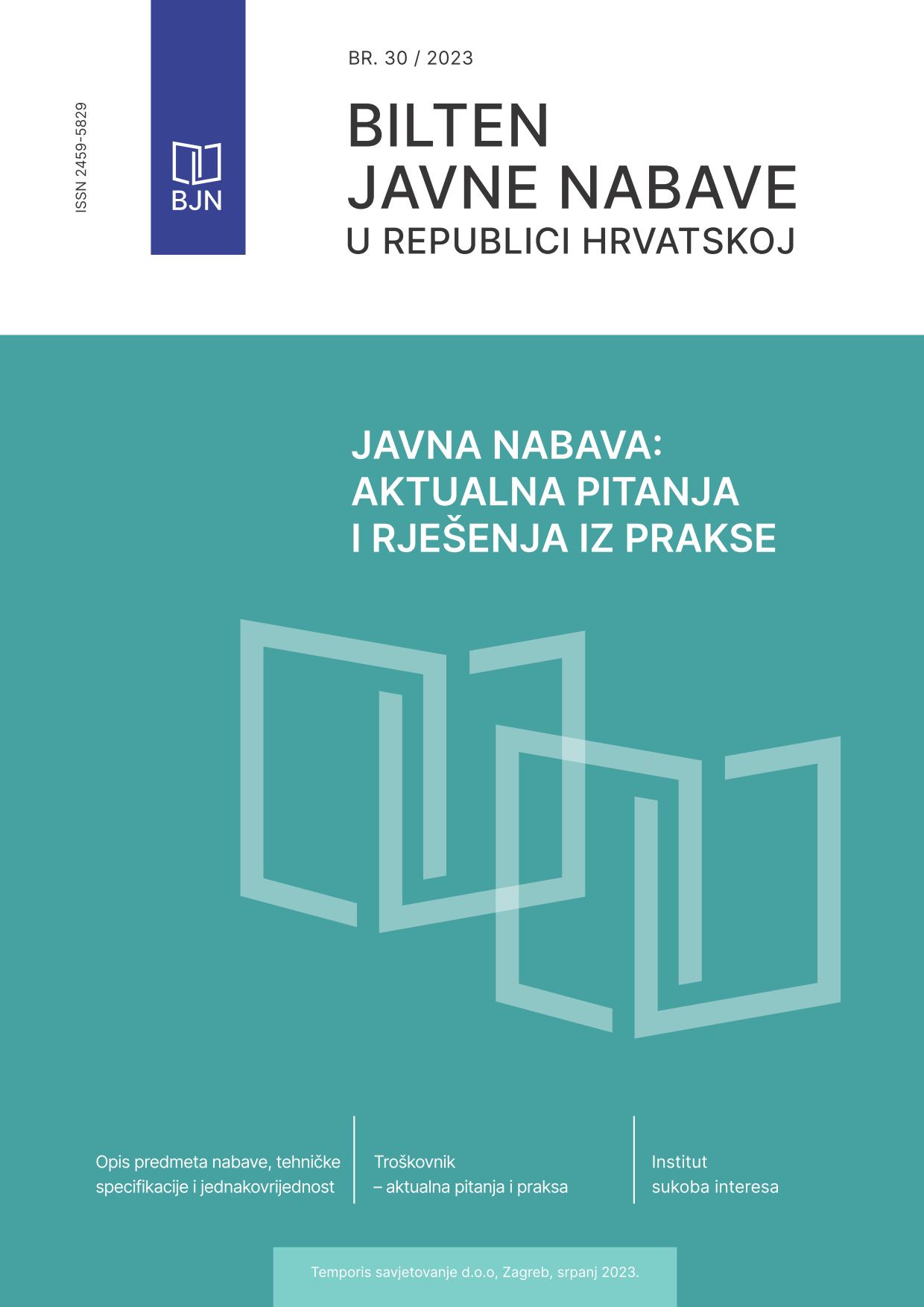 Bilten javne nabave br. 30 - Temporis