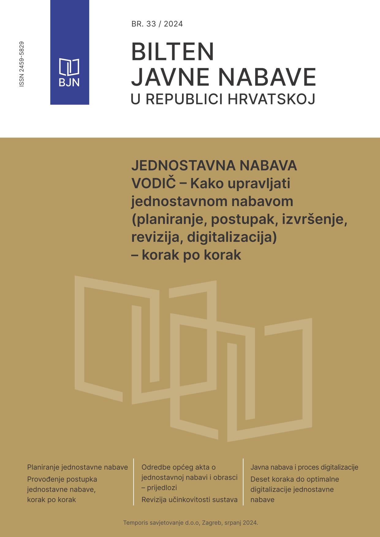 Bilten javne nabave br. 33 - Temporis